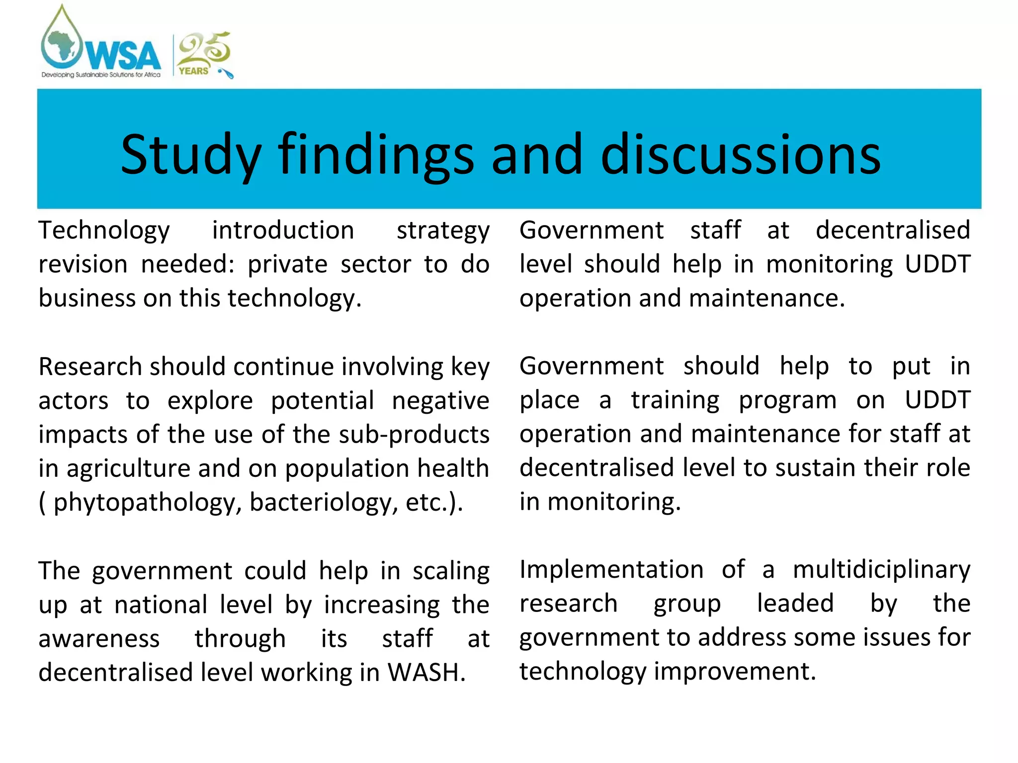 Using the Technology Applicability Framework (TAF) tool for Urine Dry ...