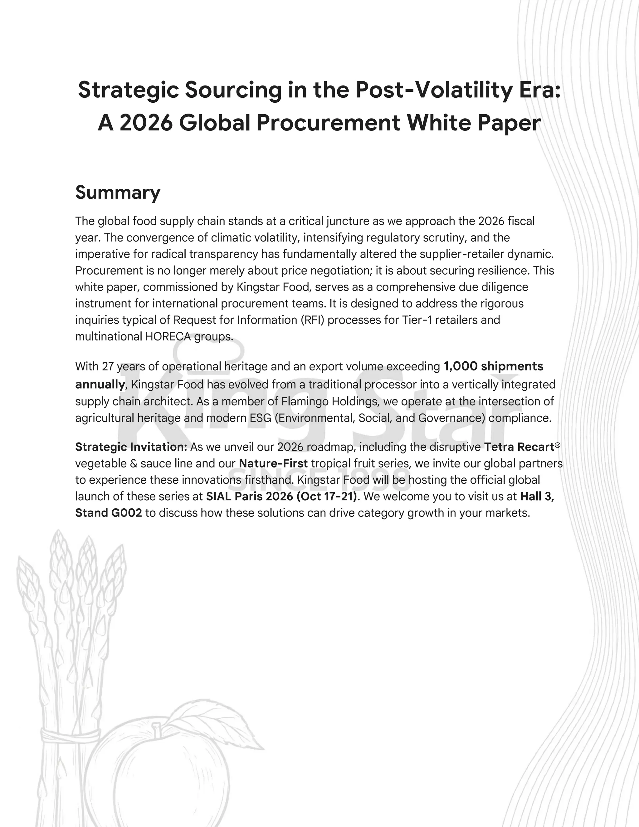 2026 Food Procurement Roadmap: Resilience, Transparency & TCO ...