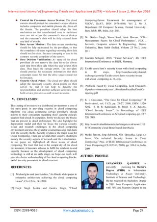 Security threat issues and countermeasures in cloud computing | PDF | Cloud Computing | Internet