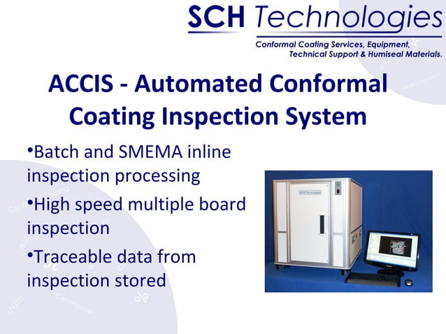 ACCIS Automated Conformal Coating Inspection System Presentation | PPT