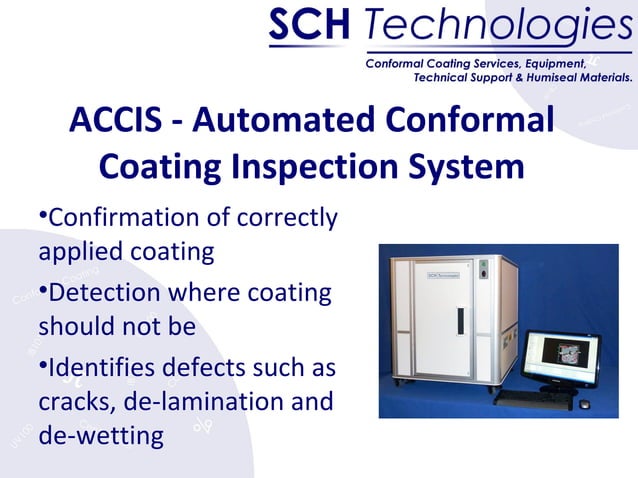 ACCIS Automated Conformal Coating Inspection System Presentation | PPT