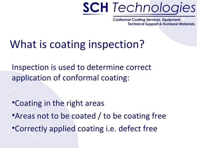 ACCIS Automated Conformal Coating Inspection System Presentation | PPT