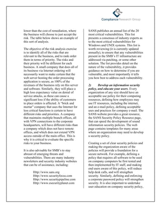 A Guide To SMB Network Security Compliance Research Group(1) | PDF