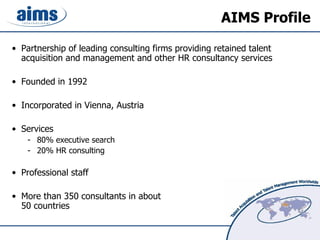 Aims General Presentation | PPT