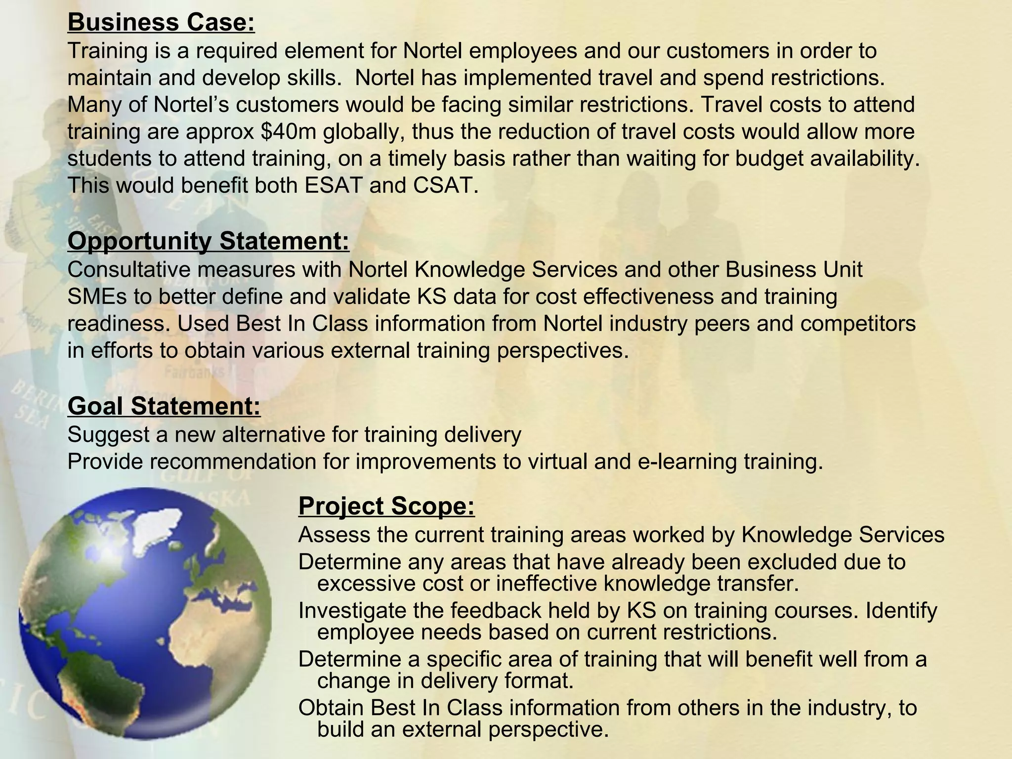 Action Learning Project -Training In Restricted Travel Environment | PPT