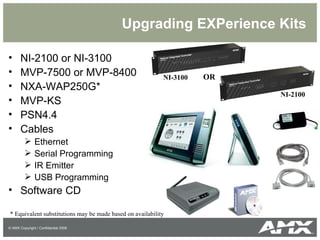 Amx exPerience Kits Pres | PPT