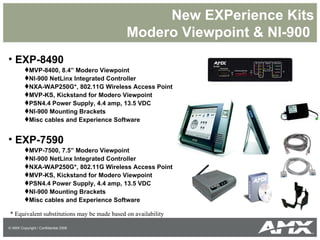 Amx exPerience Kits Pres | PPT