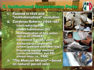 Mexican Political History | PPT | Politics