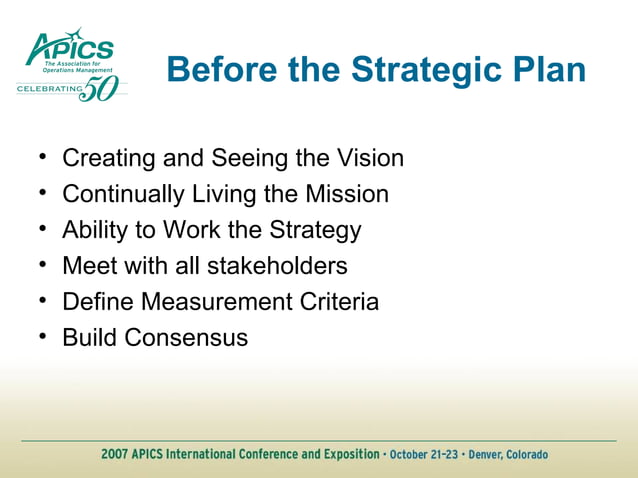 Effective Chapter Strategic Planning: A Workshop on Commitment ...