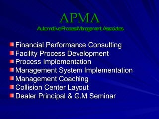 Apma Flyer | PPT | Automotive