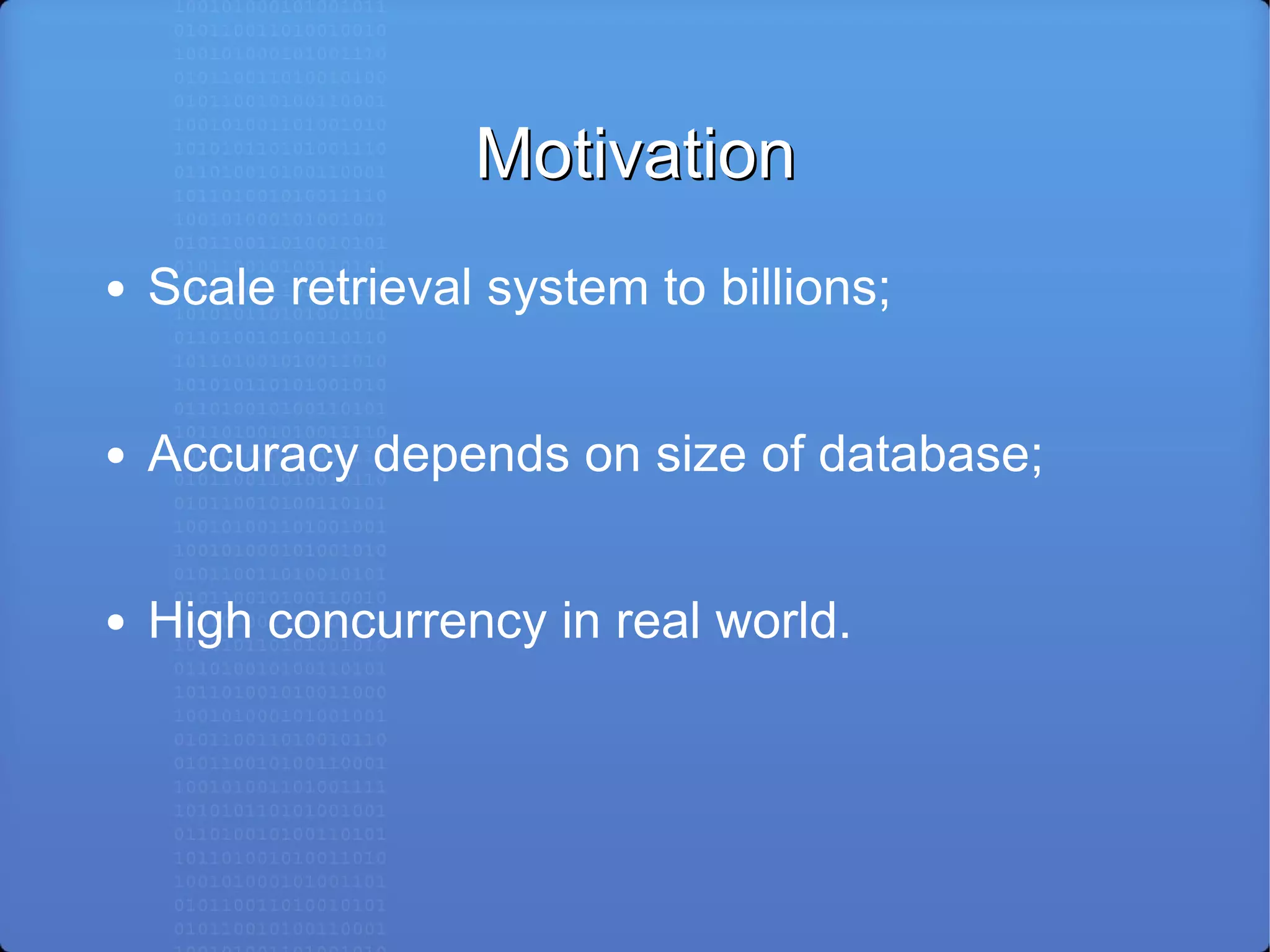 A Scalable Architecture For Distributed Retrieval System In High Concurrency Environment Ppt