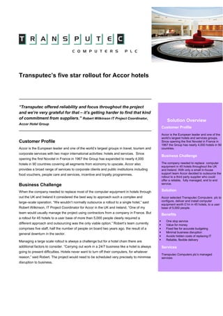 Accor Case Study | PDF