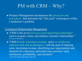 Prospect Management and the CRM Advantage | PDF