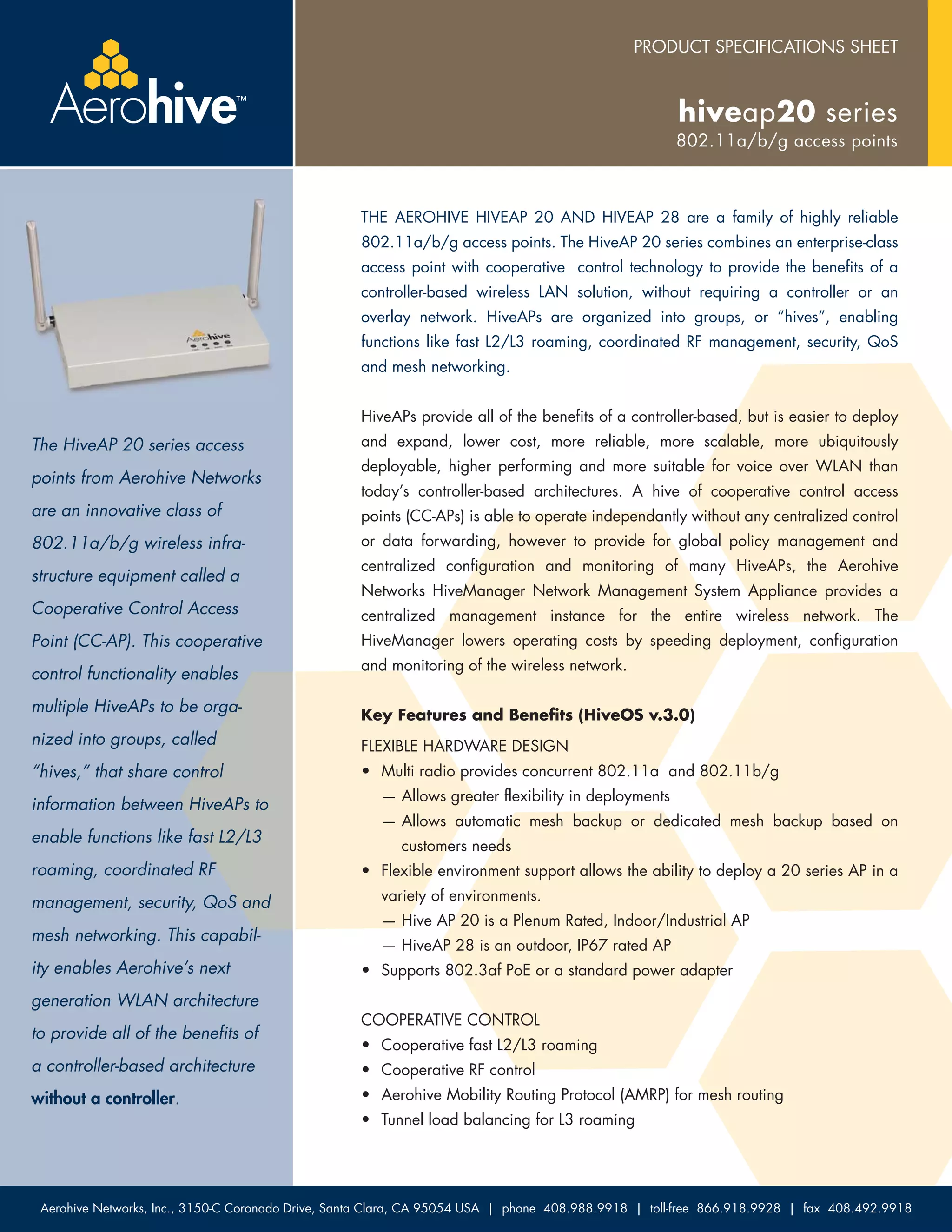 Aerohive-HiveAP20 | PDF