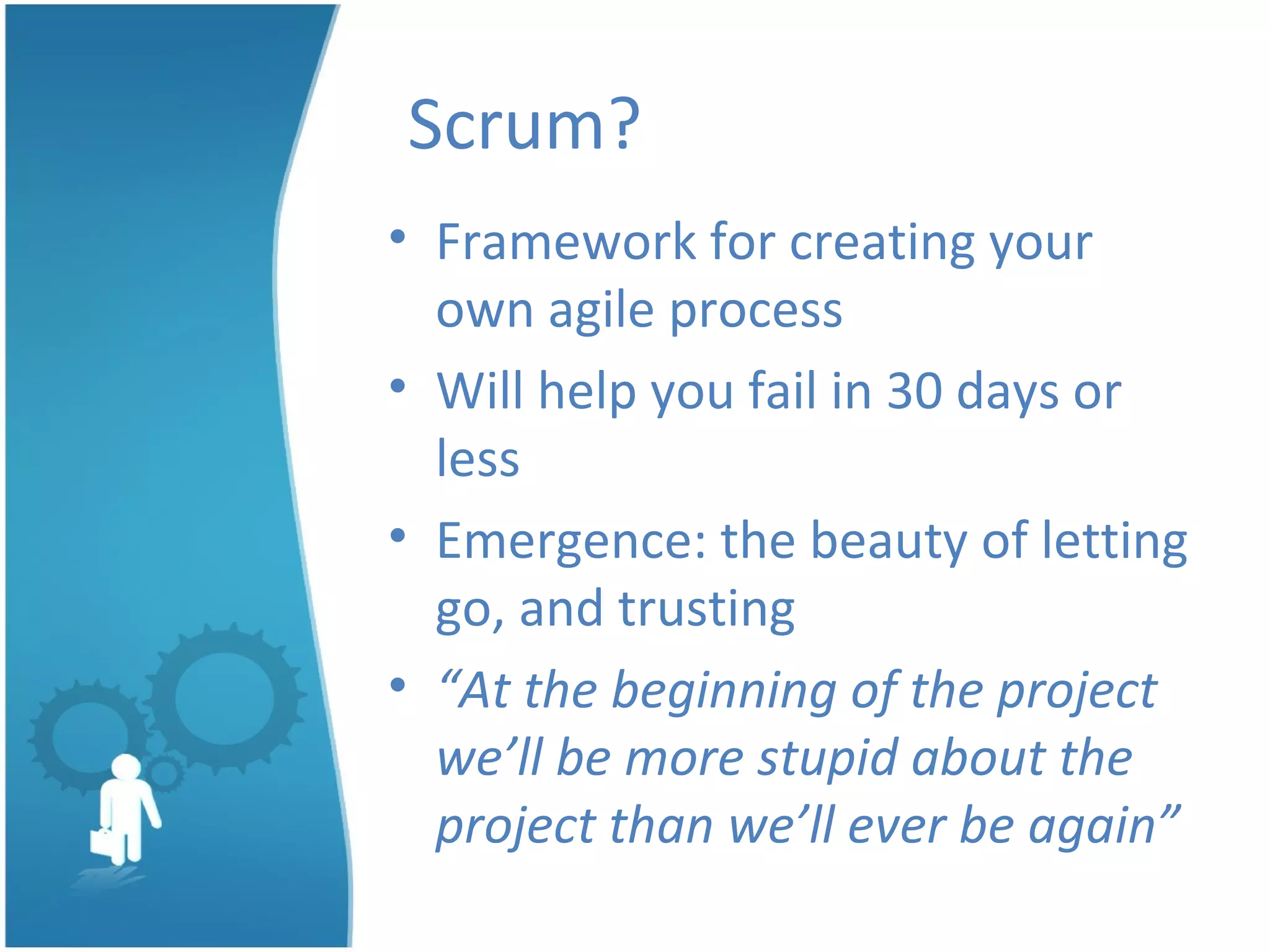 Being Agile - Doing Scrum | PPT