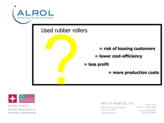 Rubber rollers and your money! | PPT
