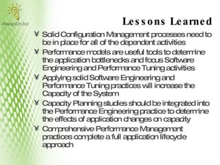 Performance Engineering WebSphere Business Integration Case Study | PPT