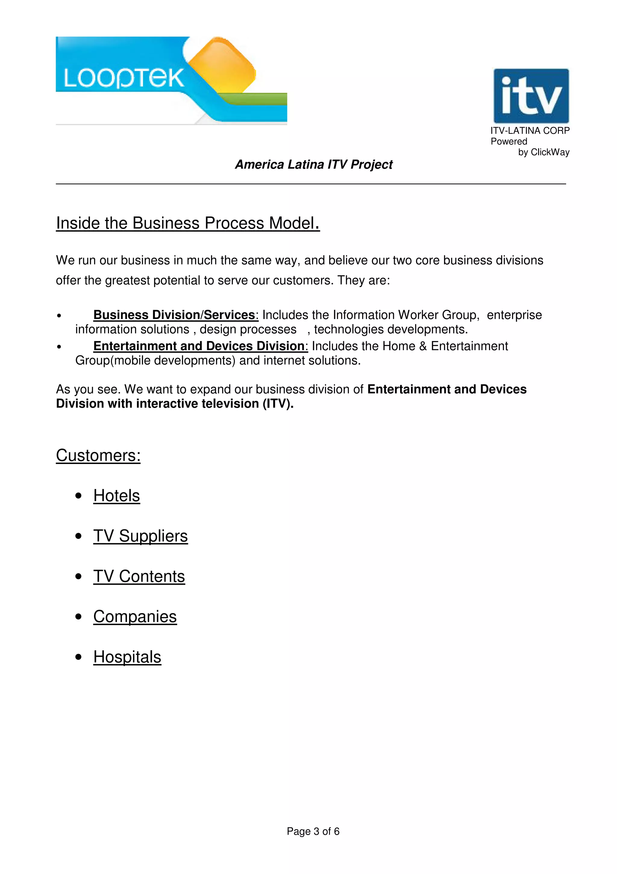 America Latina Itv Project | PDF