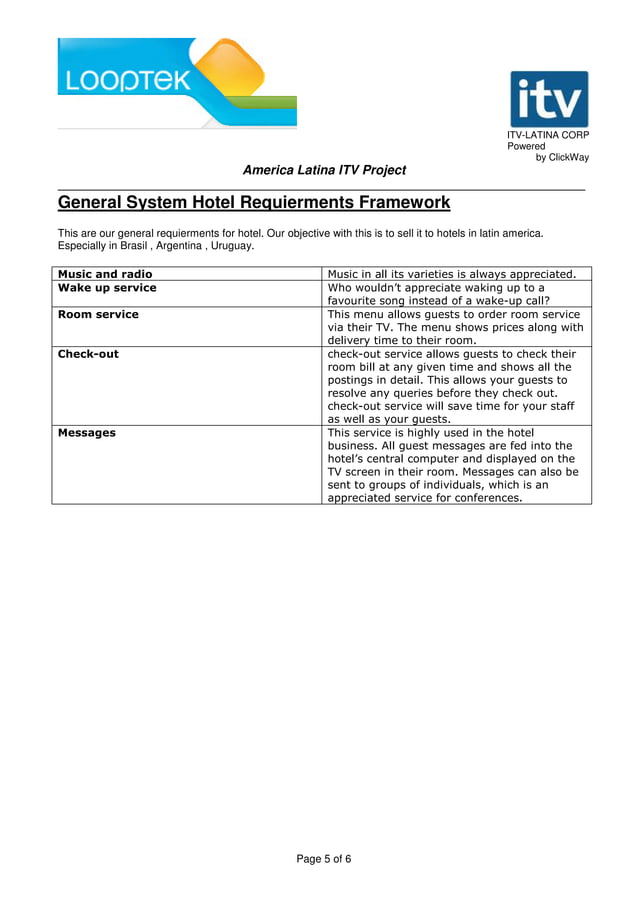 America Latina Itv Project | PDF | Hotel Properties | Real Estate