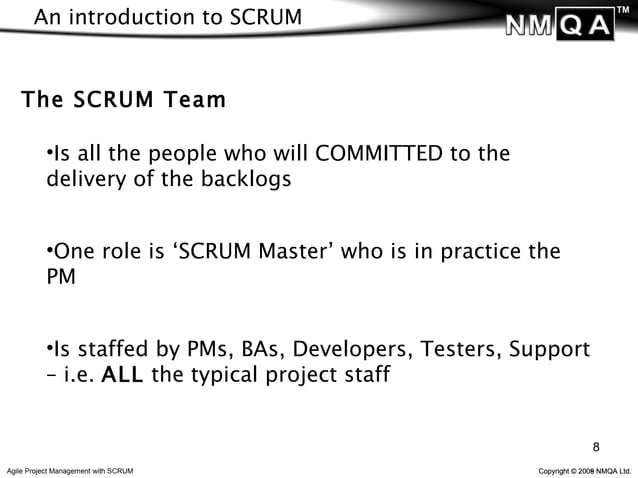 An Introduction To Scrum | PPT