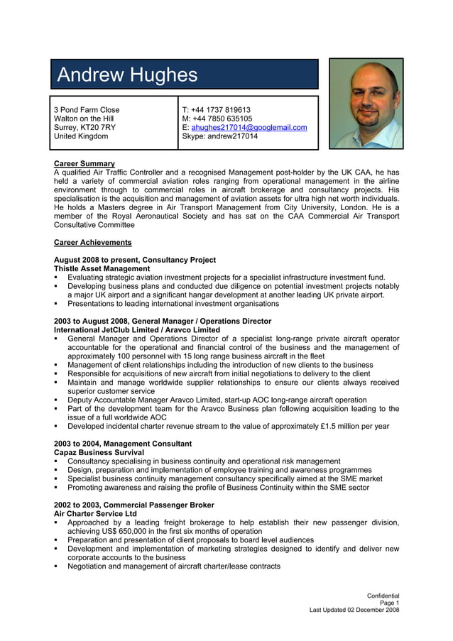 Andrew Hughes Cv V5.3 | PDF