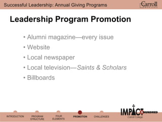 Successful Leadership: Annual Giving Programs | PDF