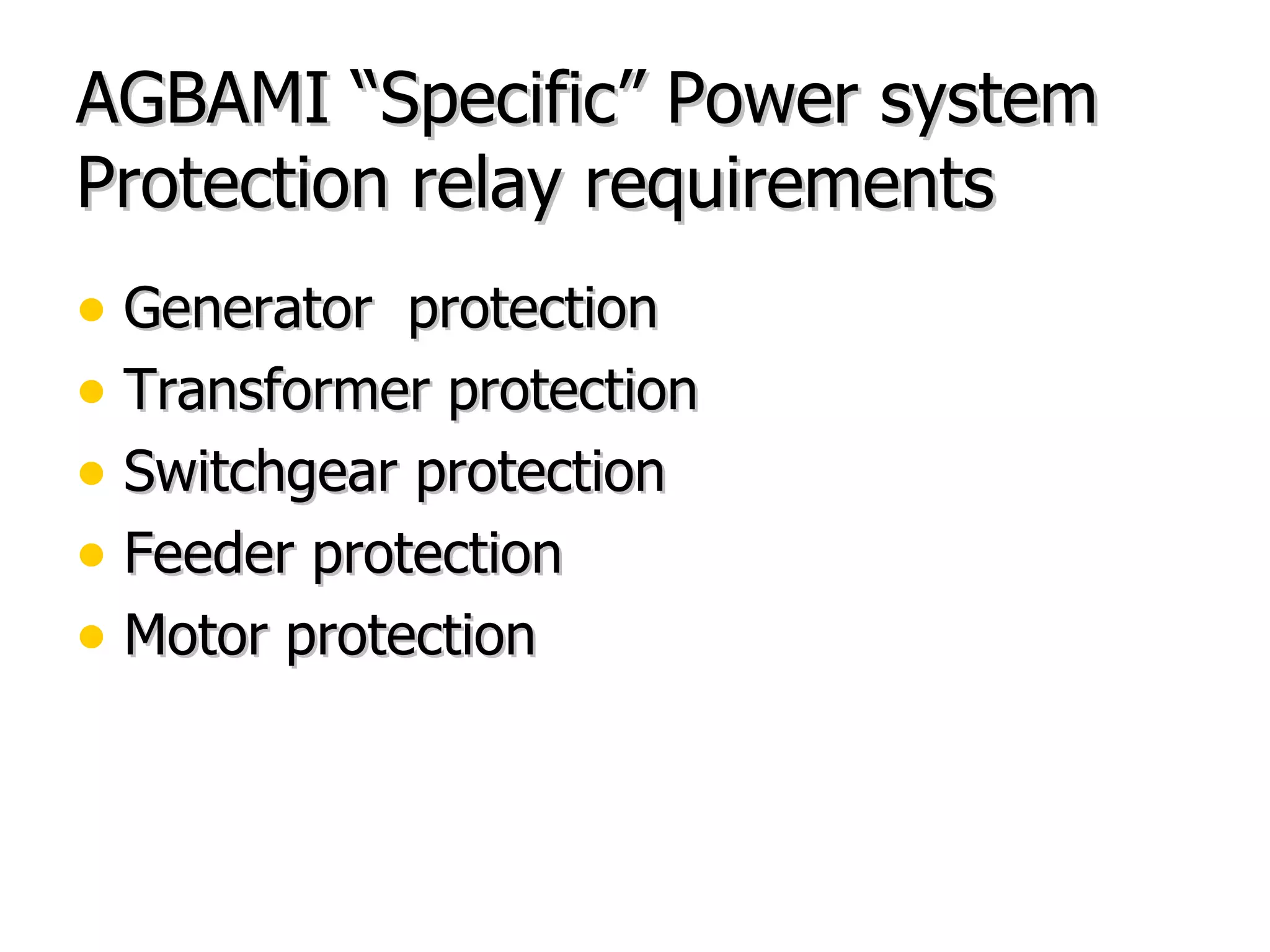 An Overview Of Agbami Fpso Electrical Power System | PPT