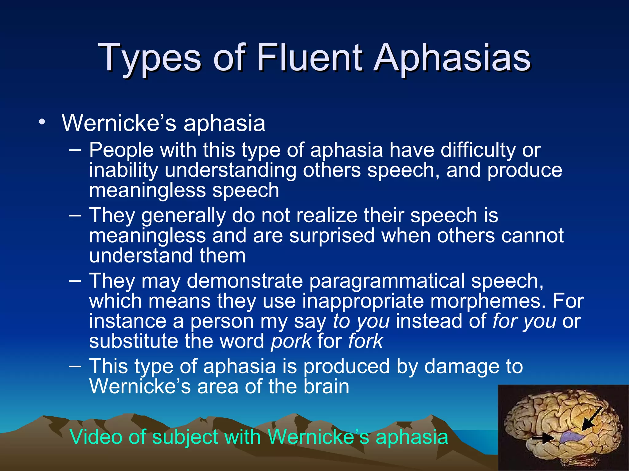 Aphasia Presentation | PPT
