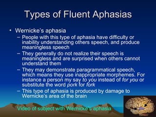 Aphasia Presentation | PPT