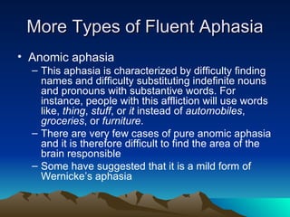 Aphasia Presentation | PPT | Brain and Nervous System Disorders ...