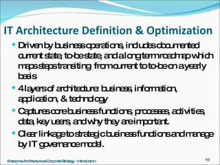 Architecture Series 5-1 EA As Corporate Strategy Introduction | PPT