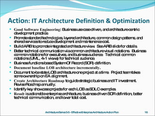 Architecture Series 5-5 Effective Enterprise Architecture Action Plan | PPT