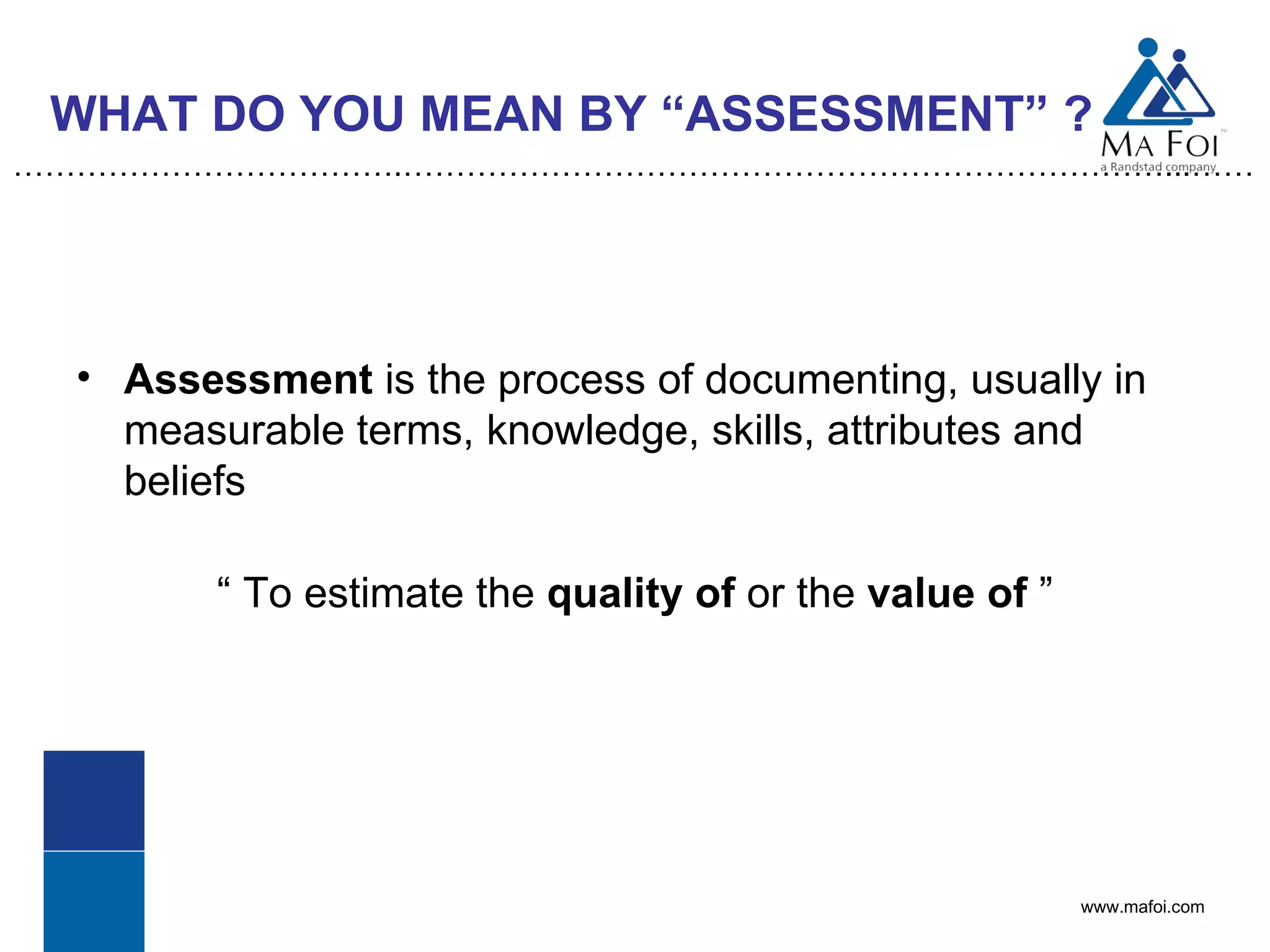 Assessment Practice Orientation | PPT