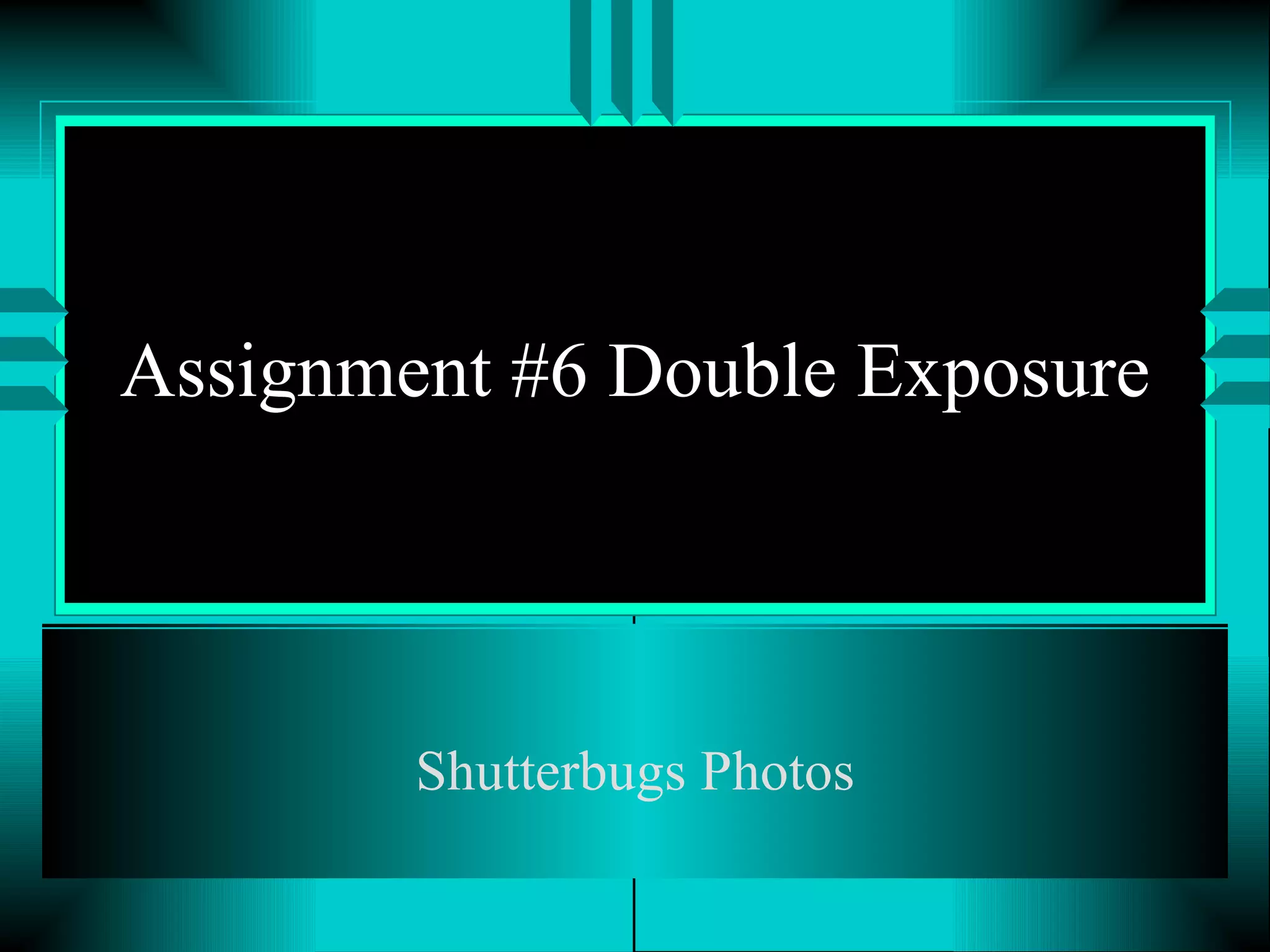 Assignment #6 Double Exposure | PPT