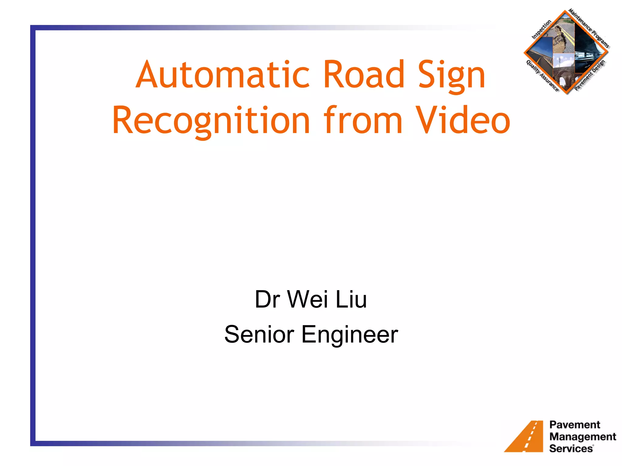 Automatic Road Sign Recognition From Video | PDF | Video Production | Content Production