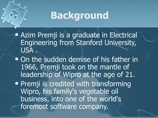Azim Hashim Premji | PPT
