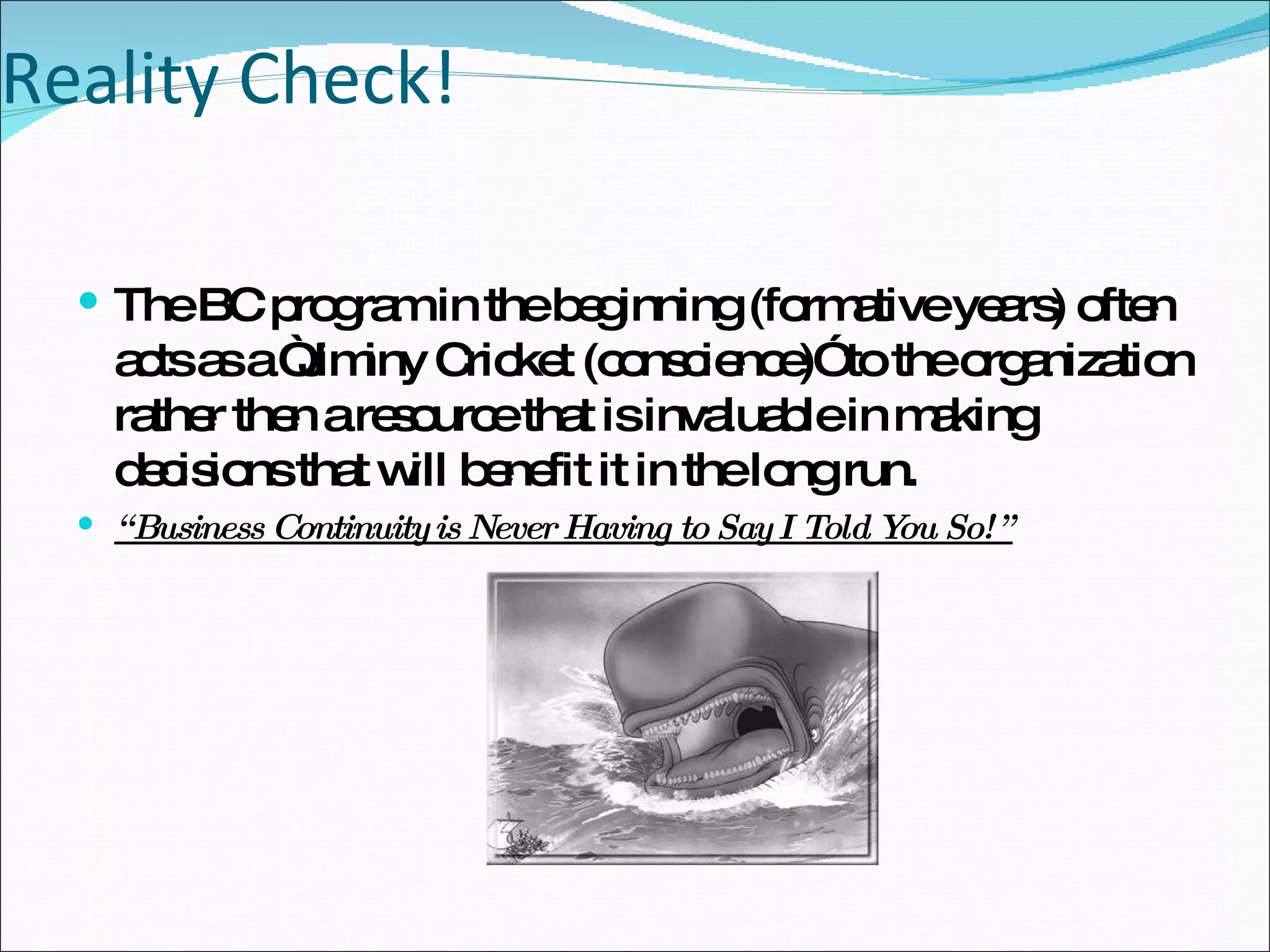 Business Continuity Overview | PPT