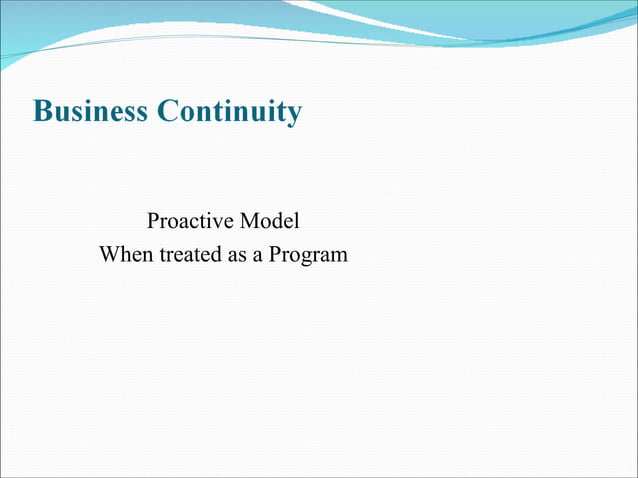 Business Continuity Overview | PPT