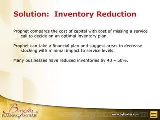 Baxter Planning Systems | PPT