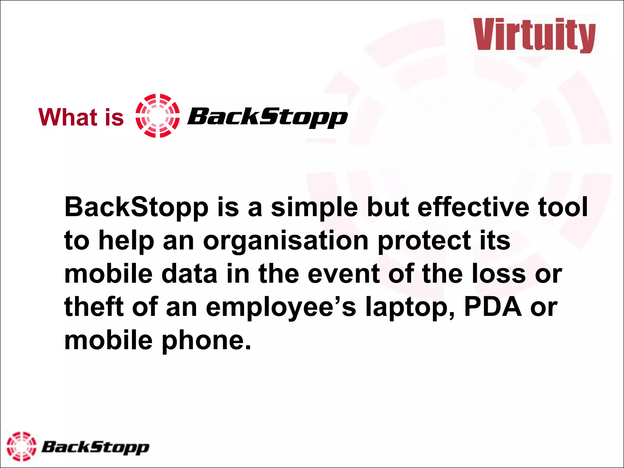 Backstopp Mobile Slides | PPT