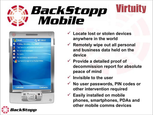 Backstopp Mobile Slides | PPT