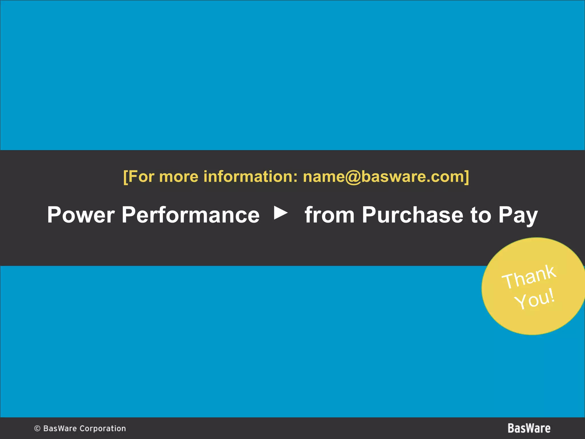 Basware Invoice Automation Presentation 2007 | PPT
