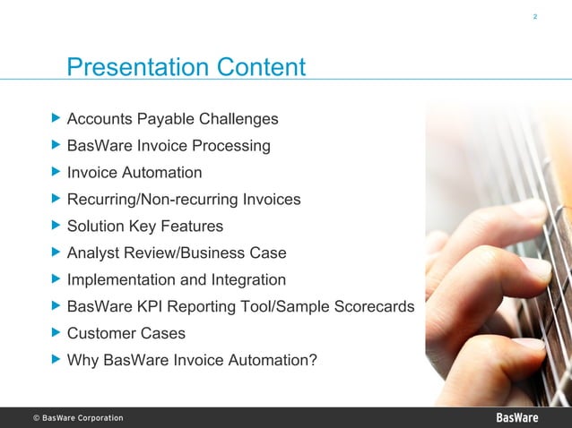 Basware Invoice Automation Presentation 2007 | PPT | Business ...