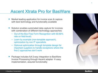 Basware Invoice Automation Presentation 2007 | PPT