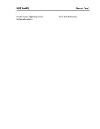 Bayer Mike Resume 1208 | DOC
