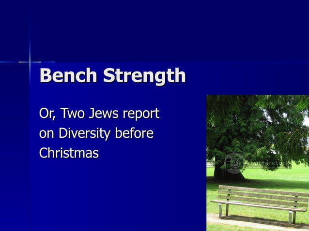 Bench Strength | PPT | Careers