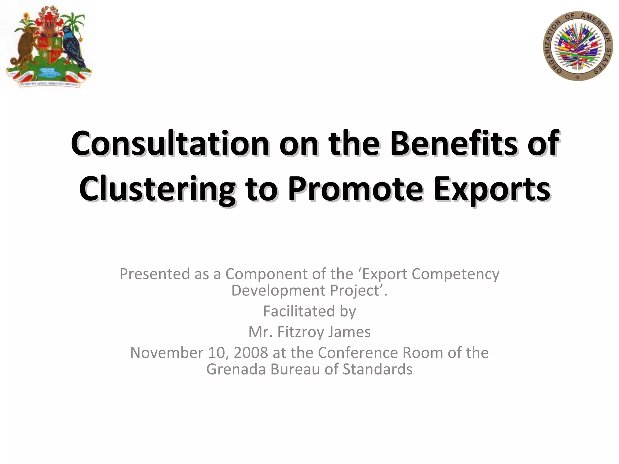 Benefits Of Clustering To Promote Exports | PPT
