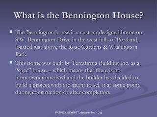 Bennington Study Project | PPT
