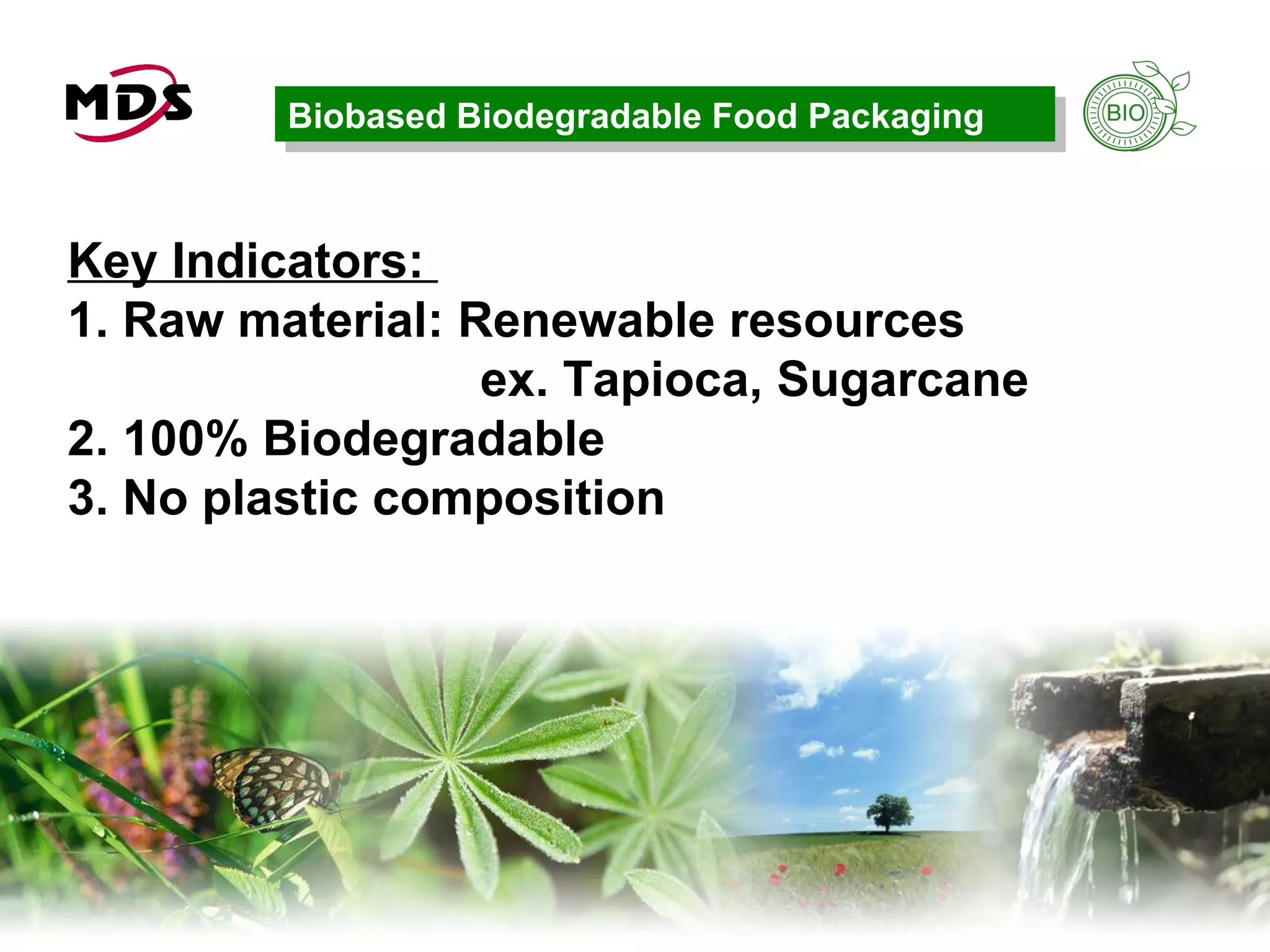 Biobased Biodegradable Food Packaging | PPT