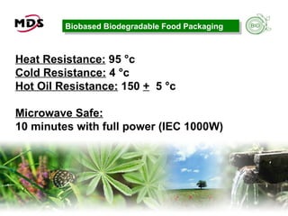 Biobased Biodegradable Food Packaging | PPT
